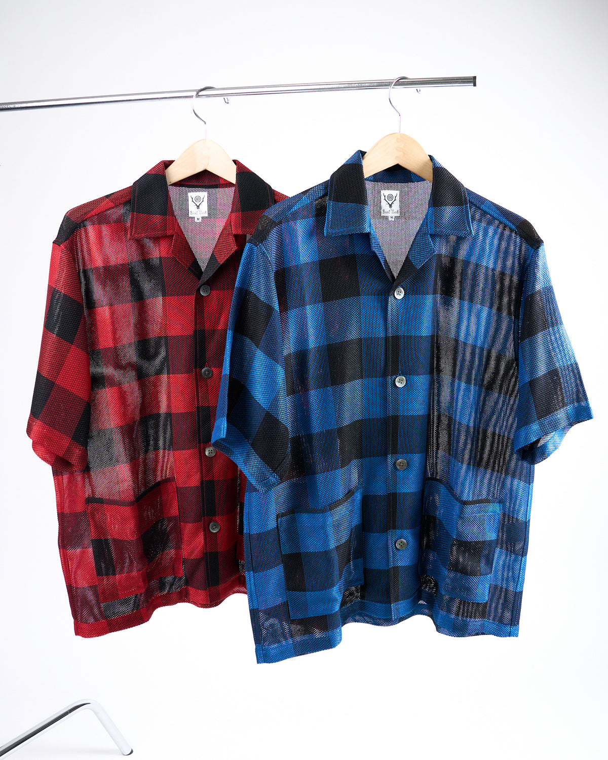 South2 West8 SS24 String V-Neck and Cabana Shirt | Nepenthes America