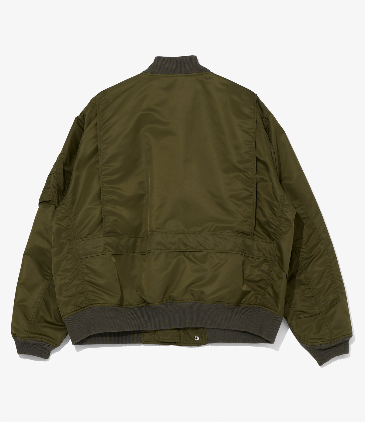 Engineered Garments for Pilgrim - Flight Jacket - Olive Flight Satin N ...