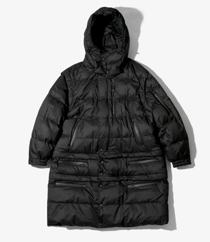 Engineered Garments x Nanga - Detachable Down Coat - Black | Nepenthes ...
