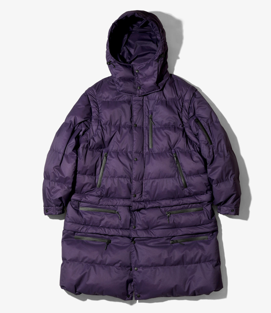 Engineered Garments x Nanga - Detachable Down Coat - Purple | Nepenthes ...