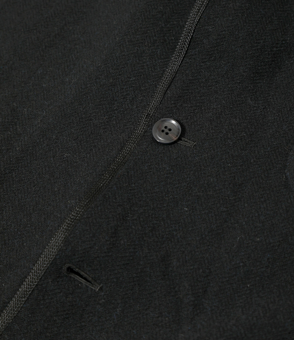 Peaked Lapel Smoking Jacket - Indigo - Wool Double Face | Nepenthes America