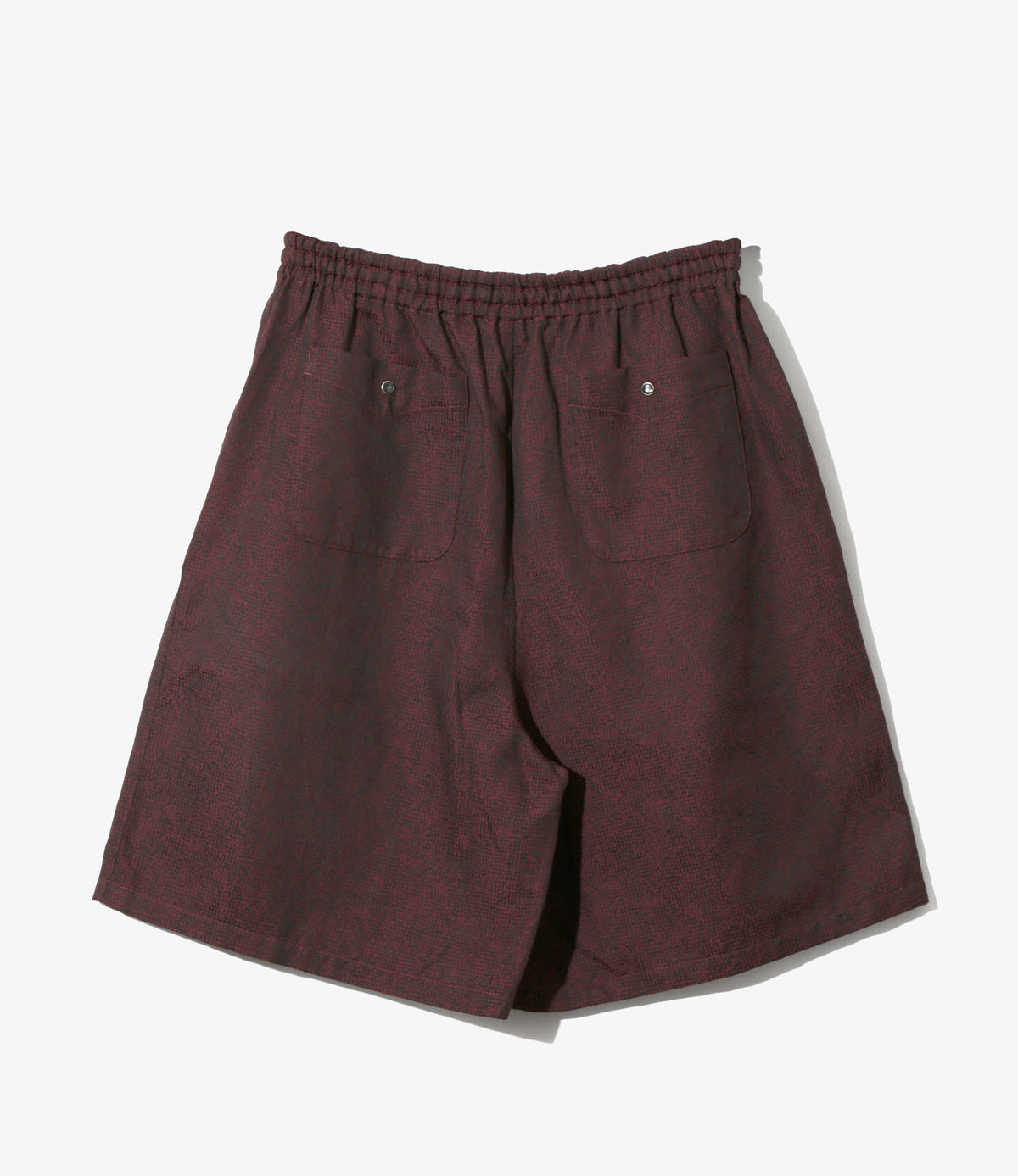 Needles - String Cowboy H.D. Short - Burgundy - Micro Shadow Plaid ...