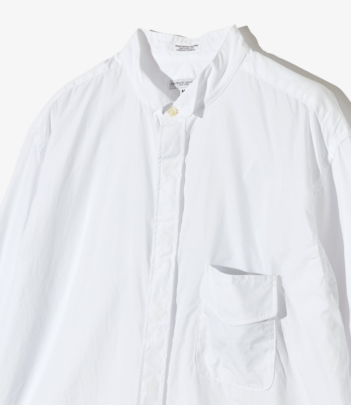 Engineered Garments - Wing Collar Shirt - White 100's 2Ply Broadcloth ...