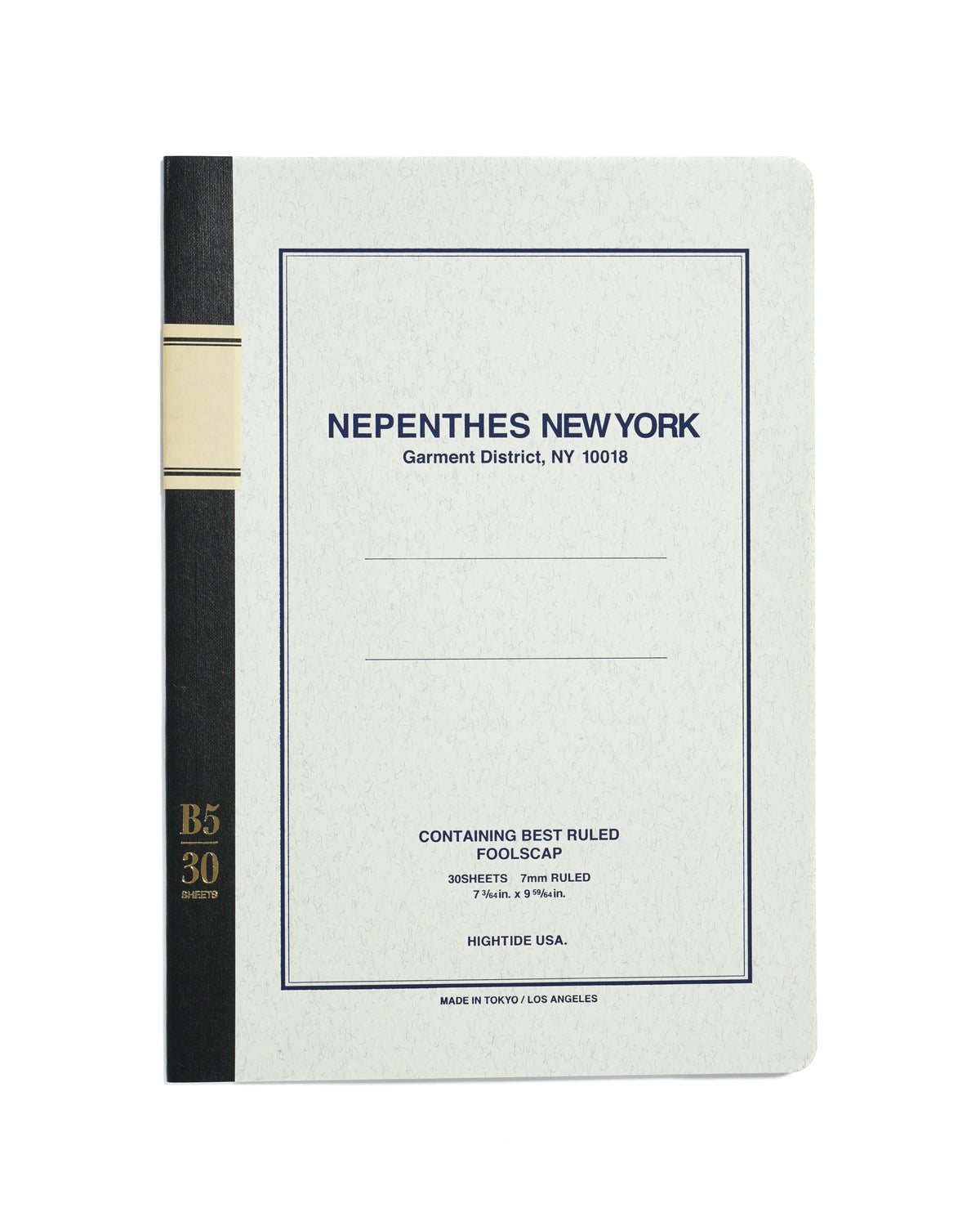 Foolscap Notebook B5 - Dk. Navy | Nepenthes America